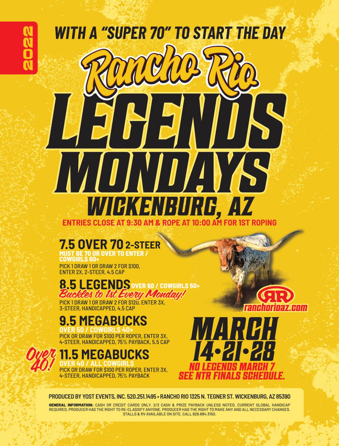 Rancho Rio Schedule - Wickenburg Social